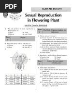 Top 100 MCQs on Flowering Plant Reproduction | PDF | Seed | Fertilisation