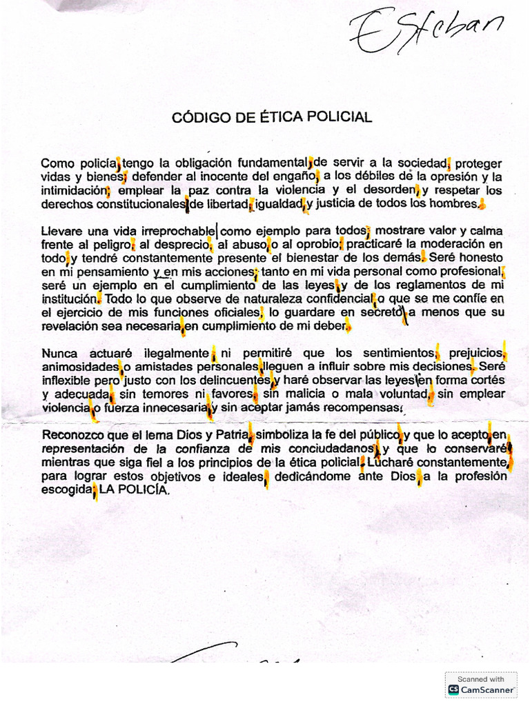 Codigo Etica | PDF