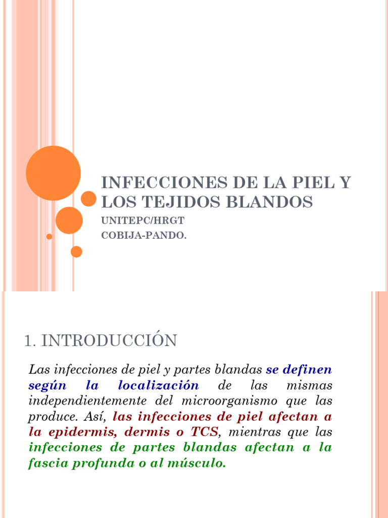 Infecciones Piel y Tej. Blandos (1) | PDF | Piel | Microbiología
