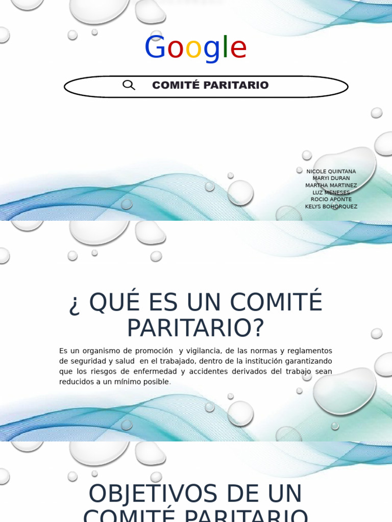 Trabajo Comité Paritario Grupo #5. | PDF