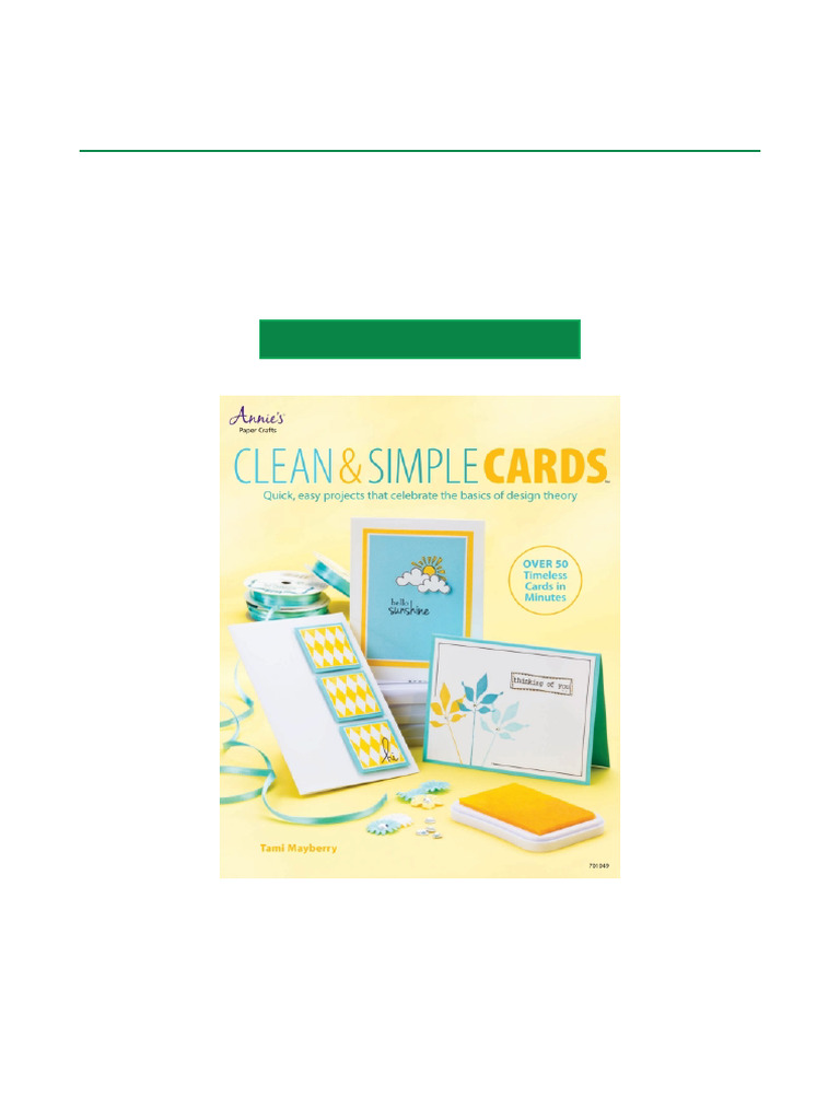 Clean & Simple Card Design Projects | PDF