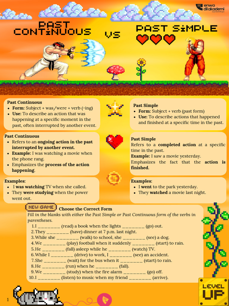 5.Past_Continuous_vs_Past_Simple | PDF | Linguistics