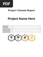 Close Out Report | PDF