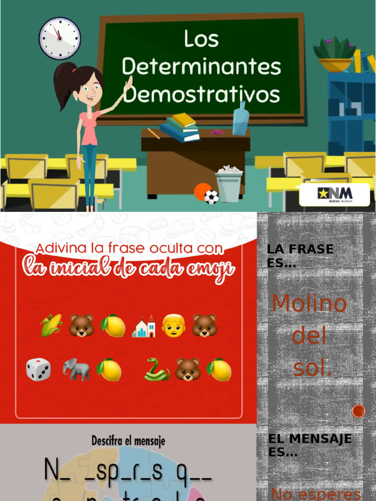 Los Determinantes Demostrativos 2 | PDF