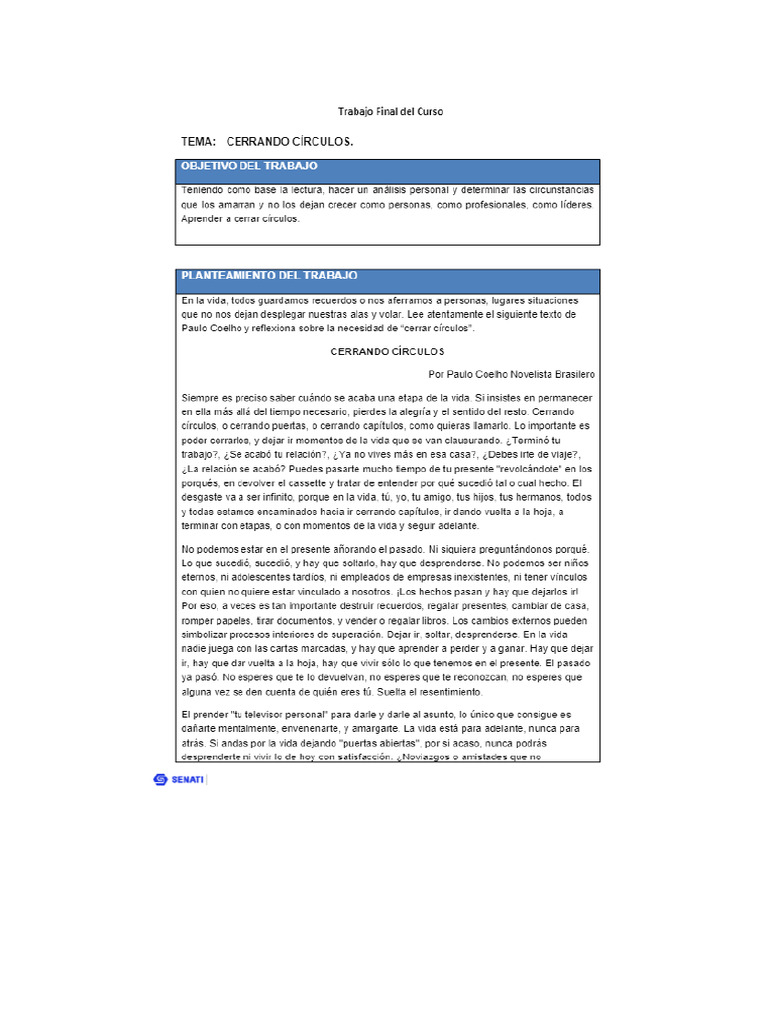 Cerrando Circulos | PDF