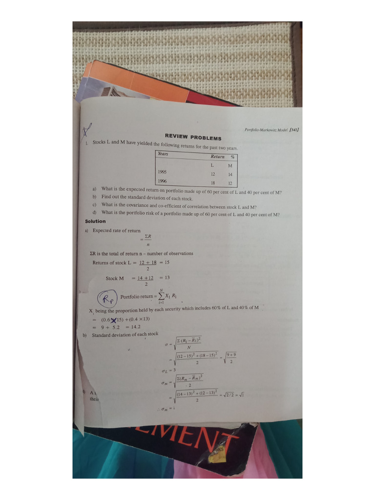 Numericals SAPM Unit 4 | PDF
