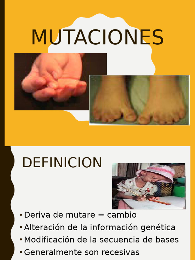 Mutaciones | PDF | Mutación | Gene