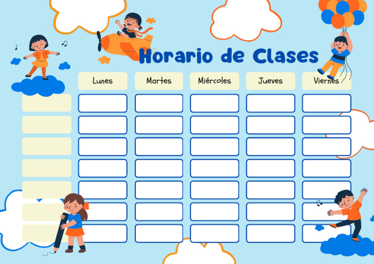 Horario Escolar 3 | PDF