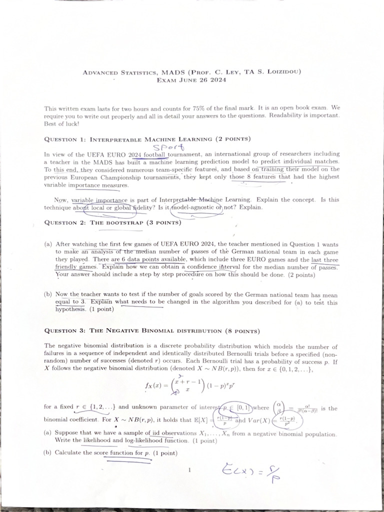 StatModeling- Final, June 2024 | PDF