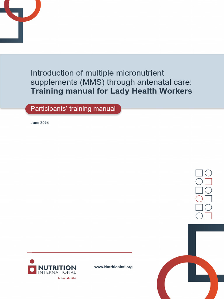 Introduction-of-MMS-through-ANC-LHW-Participants-manual | PDF | Vitamin | Dietary Supplements