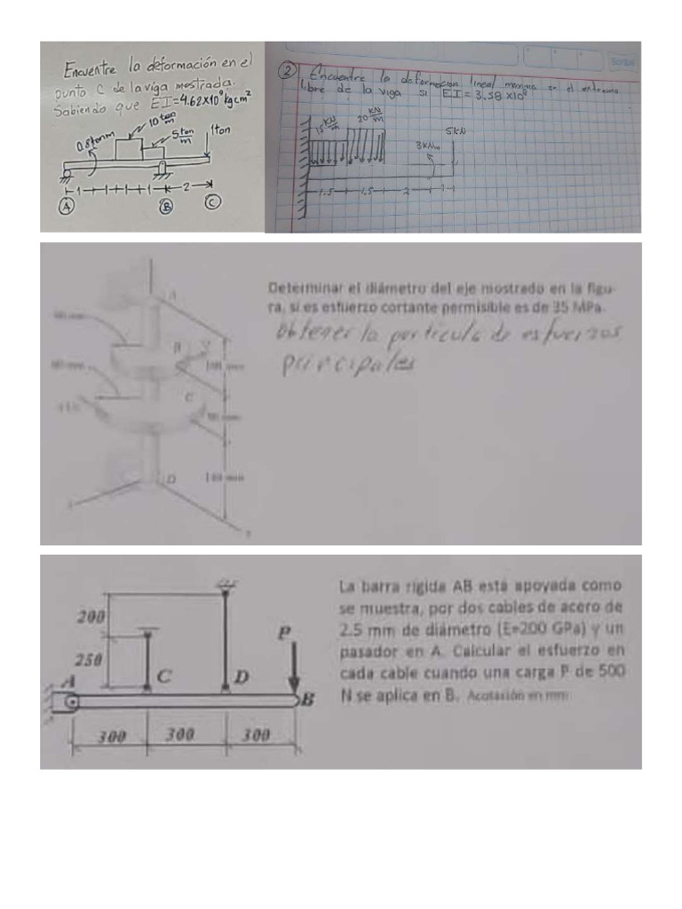 Examenes Resistencia de Materiales | PDF