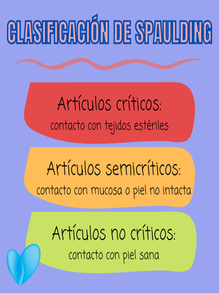 T9 Infograf A Sobre Clasificaci N de Spaulding | PDF