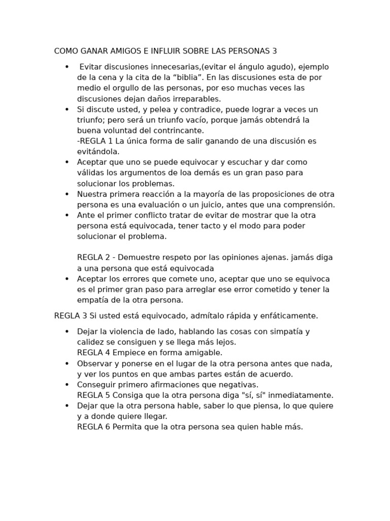 Claves para Evitar Discusiones Efectivas | PDF
