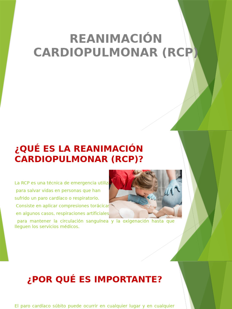 REANIMACION CARDIOPULMONAR | PDF | Reanimación cardiopulmonar | Paro cardíaco