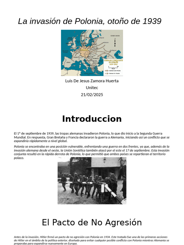 Invasión de Polonia 1939: Causas y Consecuencias | PDF | Alemania nazi ...