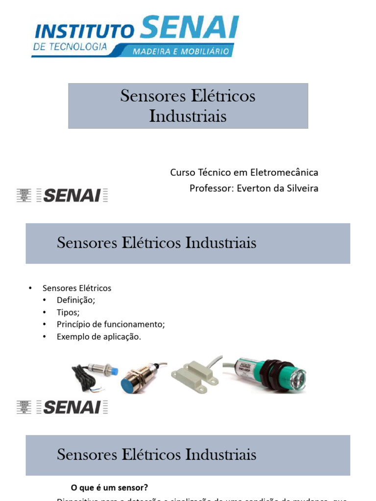 Sensores Industriais SENAI | PDF | Termostato | Termopar