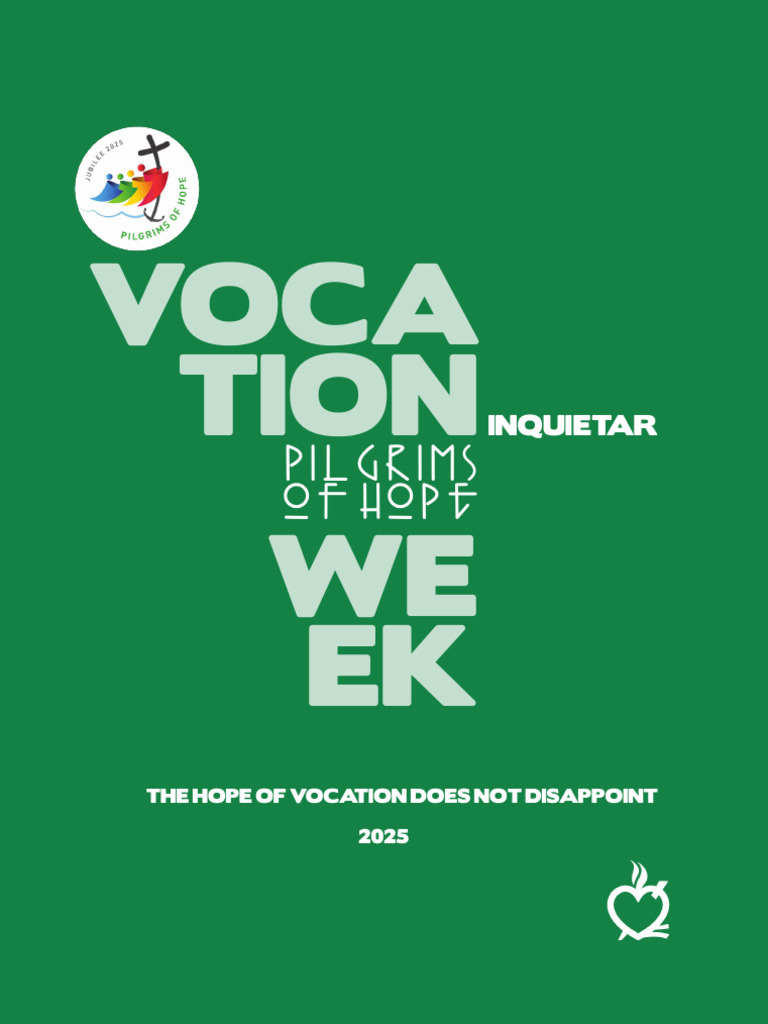 Vocation Week 2025: Pilgrims of Hope | PDF | Eucharist | Jesus