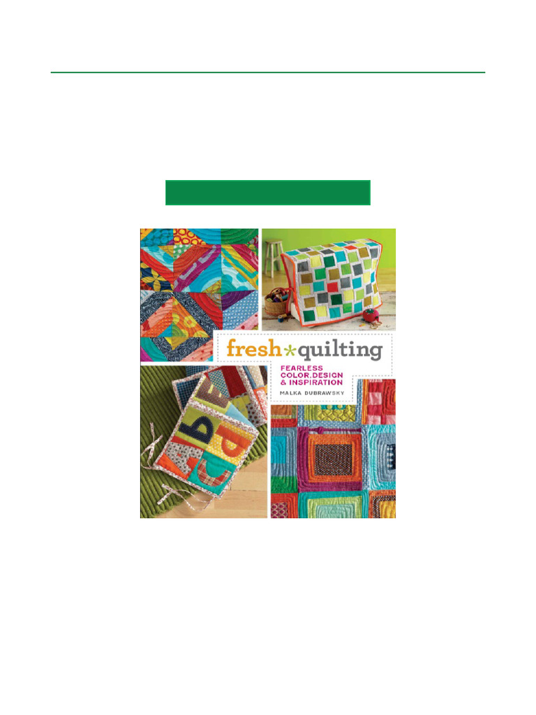 Fresh Quilting Book Download | PDF