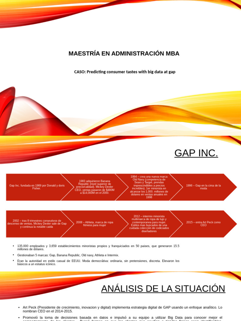 Caso GAP | PDF | Analítica predictiva | Gap Inc.