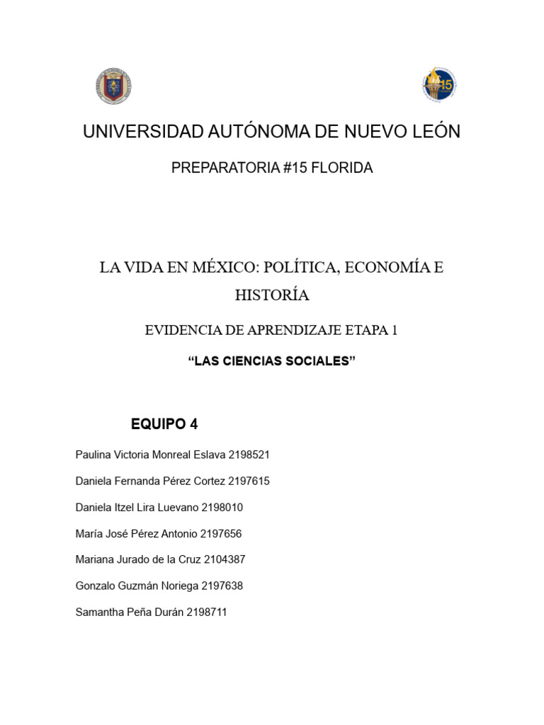 Ev - Aprendizaje Lvmpeh E1 Equipo4 | PDF | Sociología | Ciencias Sociales