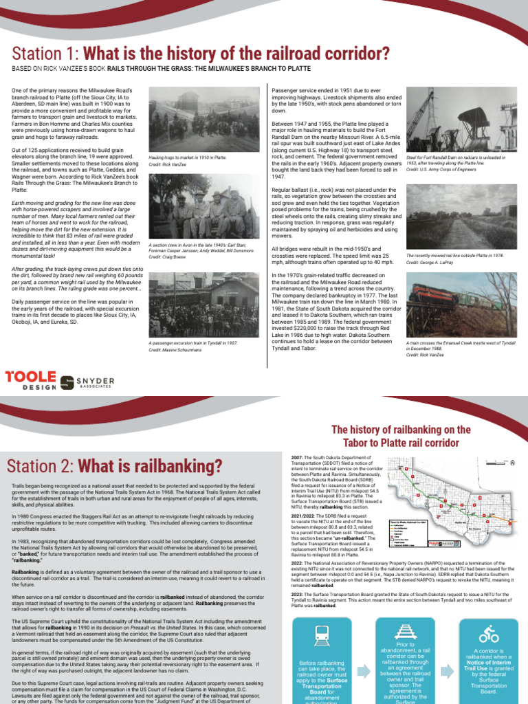 Tabor To Platte Rail To Trail Displays | PDF | Road Surface | Trail