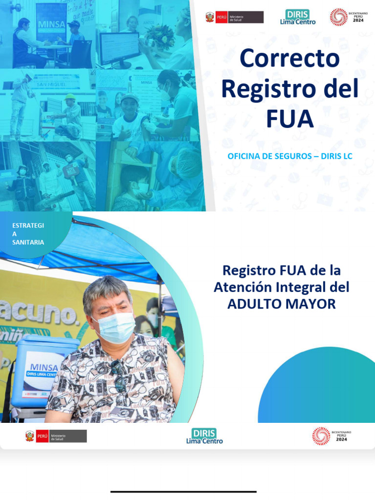 Registro FUA Atención Adulto Mayor | PDF | Depresión (estado de ánimo ...