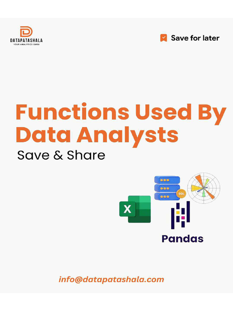 Functions Used by Data Analysts | PDF