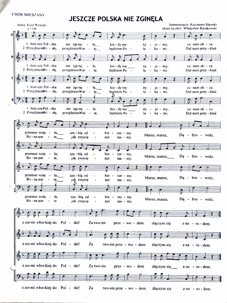 Jeszcze Polska Nie Zginęła | PDF