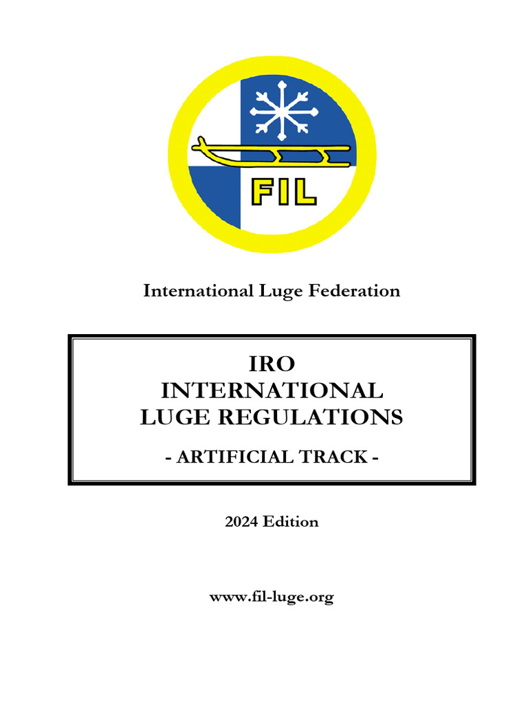 2024 International Luge Regulations | PDF