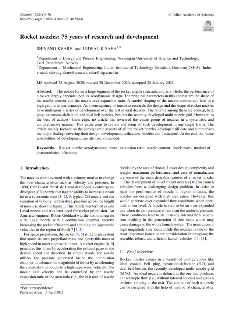 0076 | PDF | Rocket | Rocket Engine