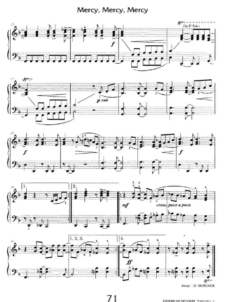 Mercy Mercy Mercy ; J. Zawinul-2 | PDF