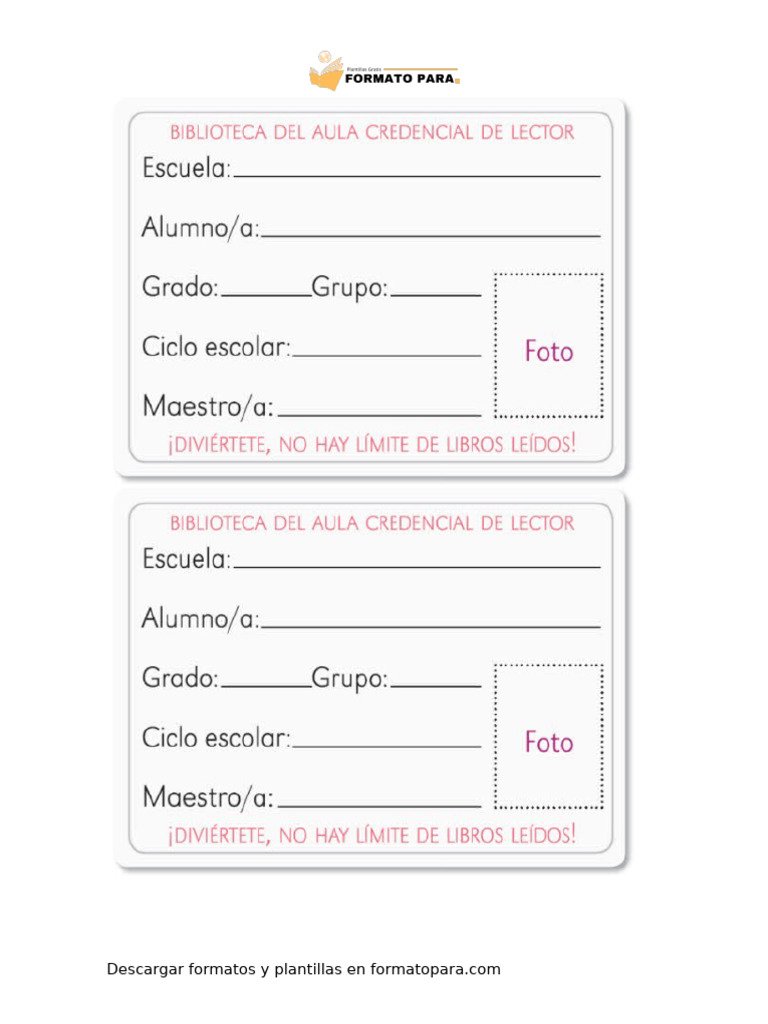 Plantillas Para Credencialmodelo De Carta De Credencial Escolar