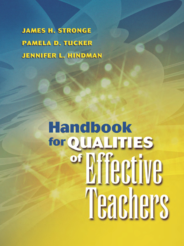 Handbook For Qualities of Effective Teachers | PDF | Teachers ...