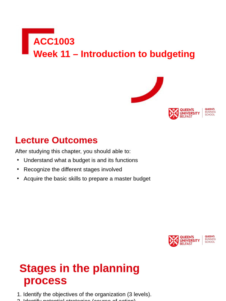 Introduction To Budgeting | PDF | Budget | Sales