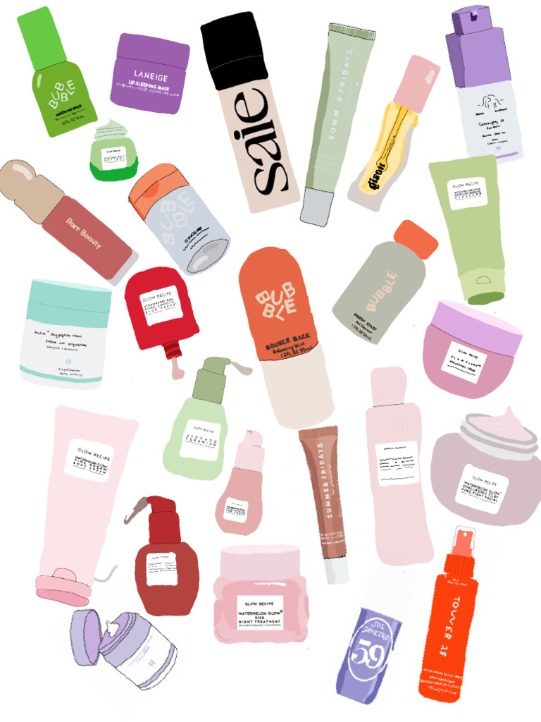 Preppy Skincare Stickers | PDF