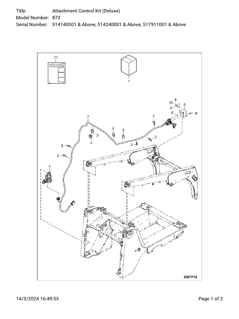 Attachment Control Kit (Deluxe)_873 | PDF