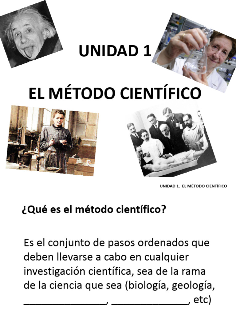 Pasos del Método Científico y Normas de Laboratorio | PDF | Método ...