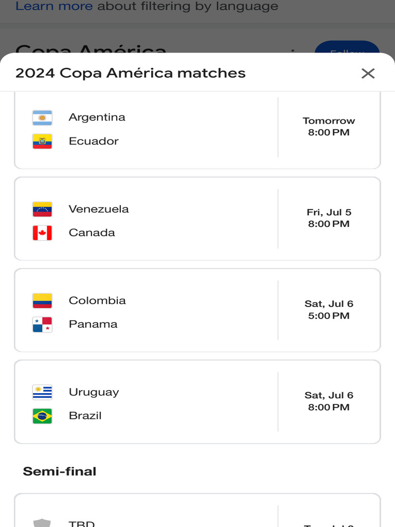 Calendario Copa America 2024 - Google Search | PDF