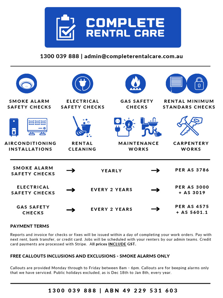 Complete Rental Care Services Overview | PDF