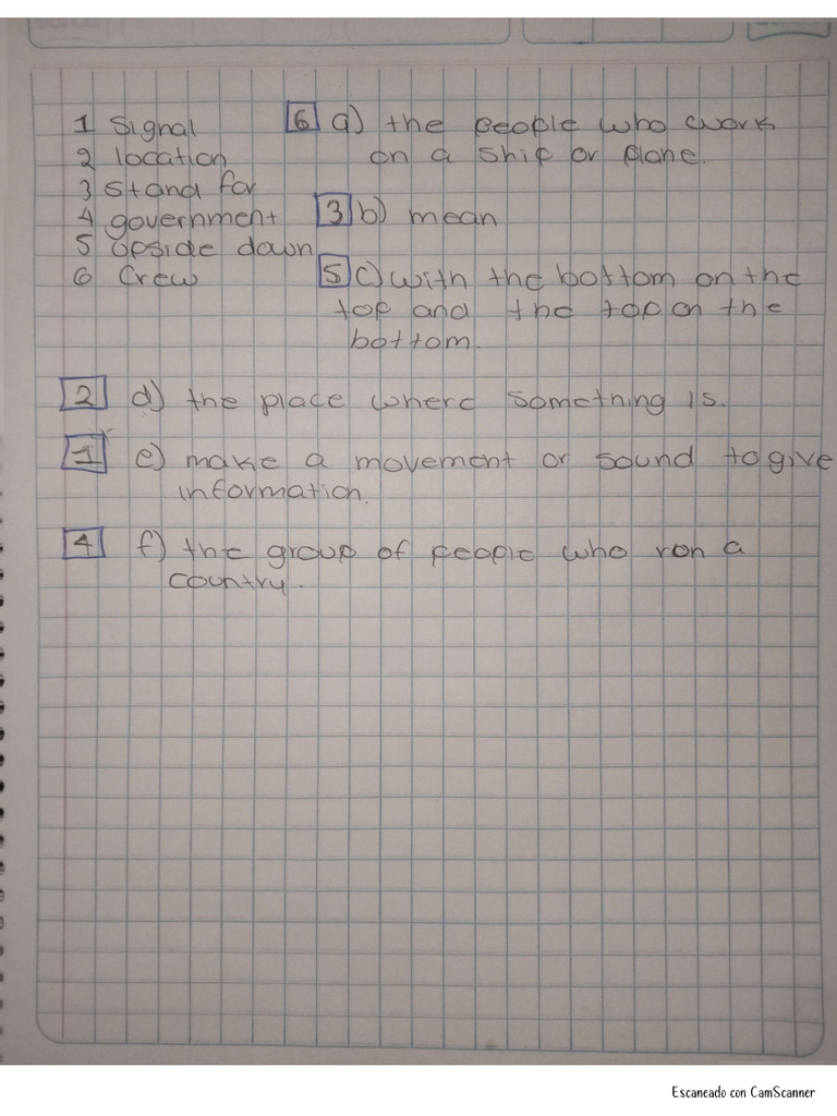 5b. - Second-Vocabulary-exercise | PDF