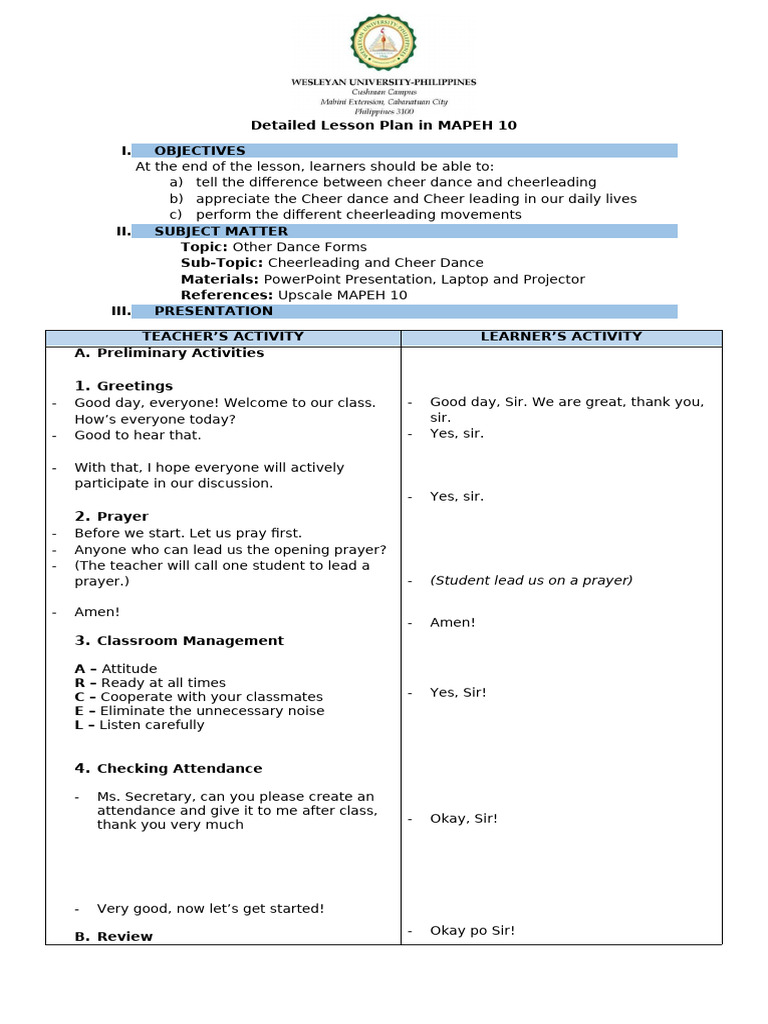 Final Demo 1 Take Only DLP Cheerdance Vs Cheer Leading | PDF ...