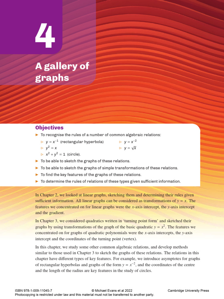 Exploring Graphs of Algebraic Relations | PDF | Asymptote | Circle