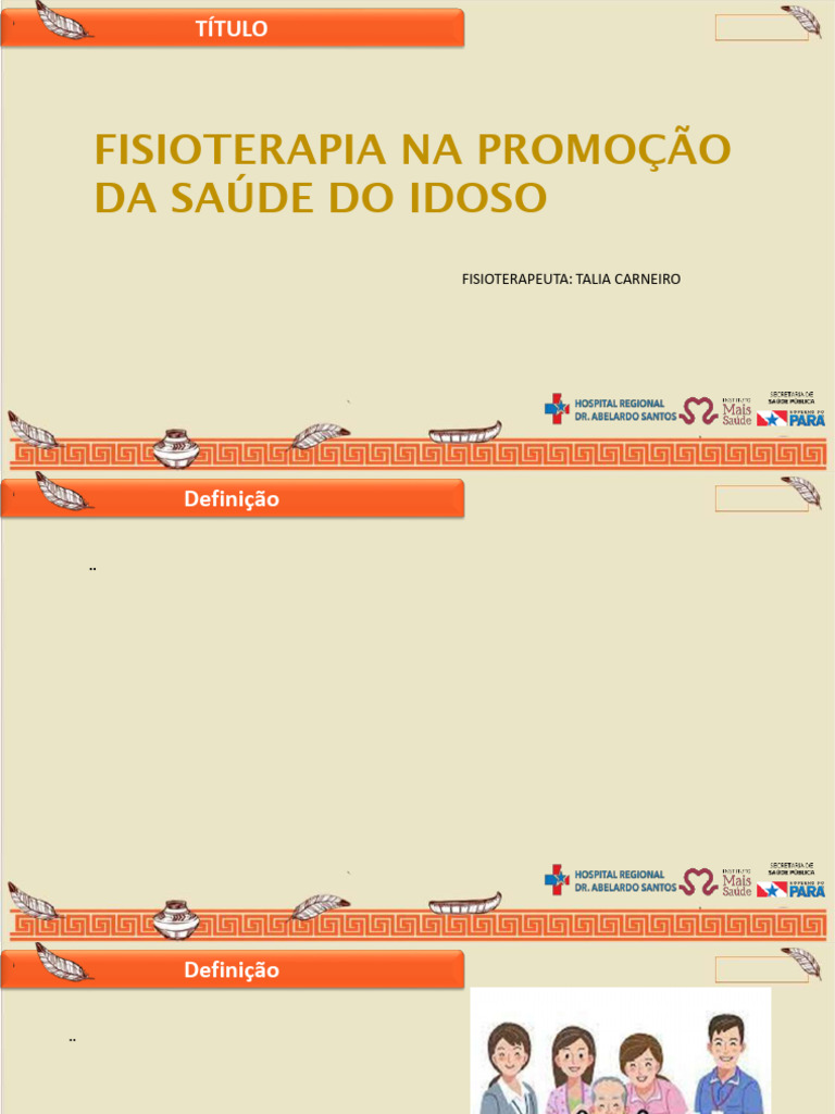 Talia Carneiro - Fisioterapia Na Promoção Da Saúde Do Idoso | PDF ...