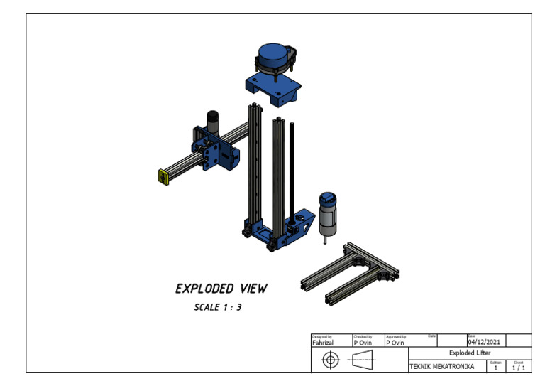 Exploded Lifter Diagram 1:3 Scale | PDF