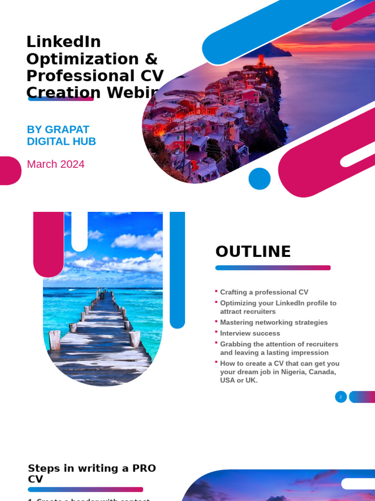 LinkedIn Optimization & Professional CV Creation Webinar | PDF | Résumé