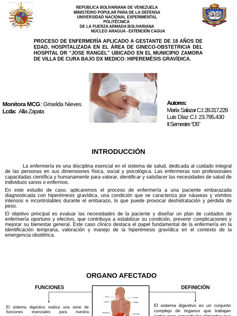 Presentacion Caso Clinico Hiperemis Gravidica Maria y Luis | PDF ...