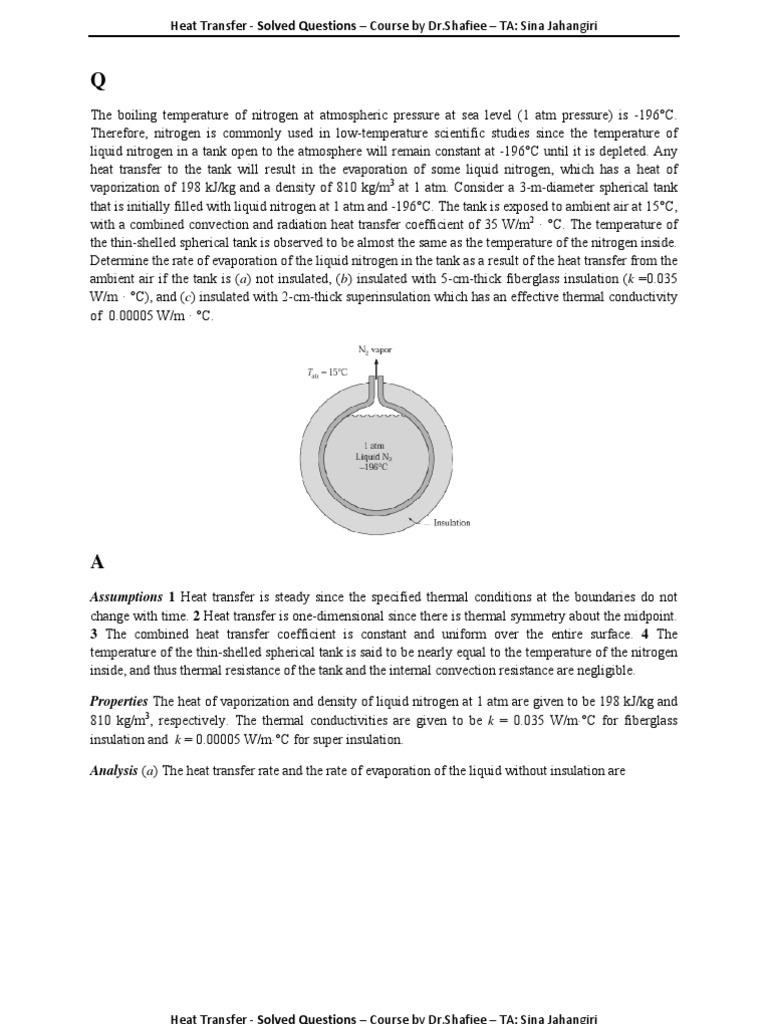 Solved Problems Heat Transfer | PDF | Heat Transfer | Thermal Insulation