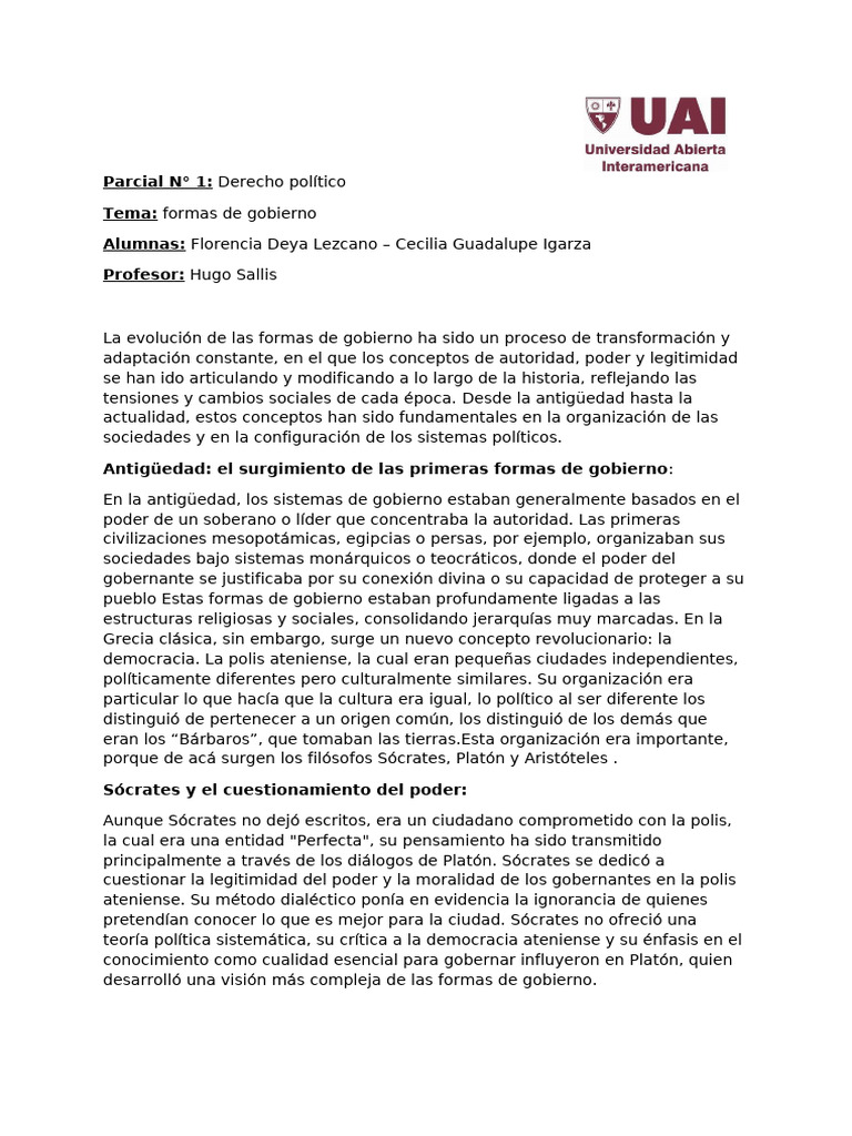 Deya - Igarza | PDF | Gobierno | Platón