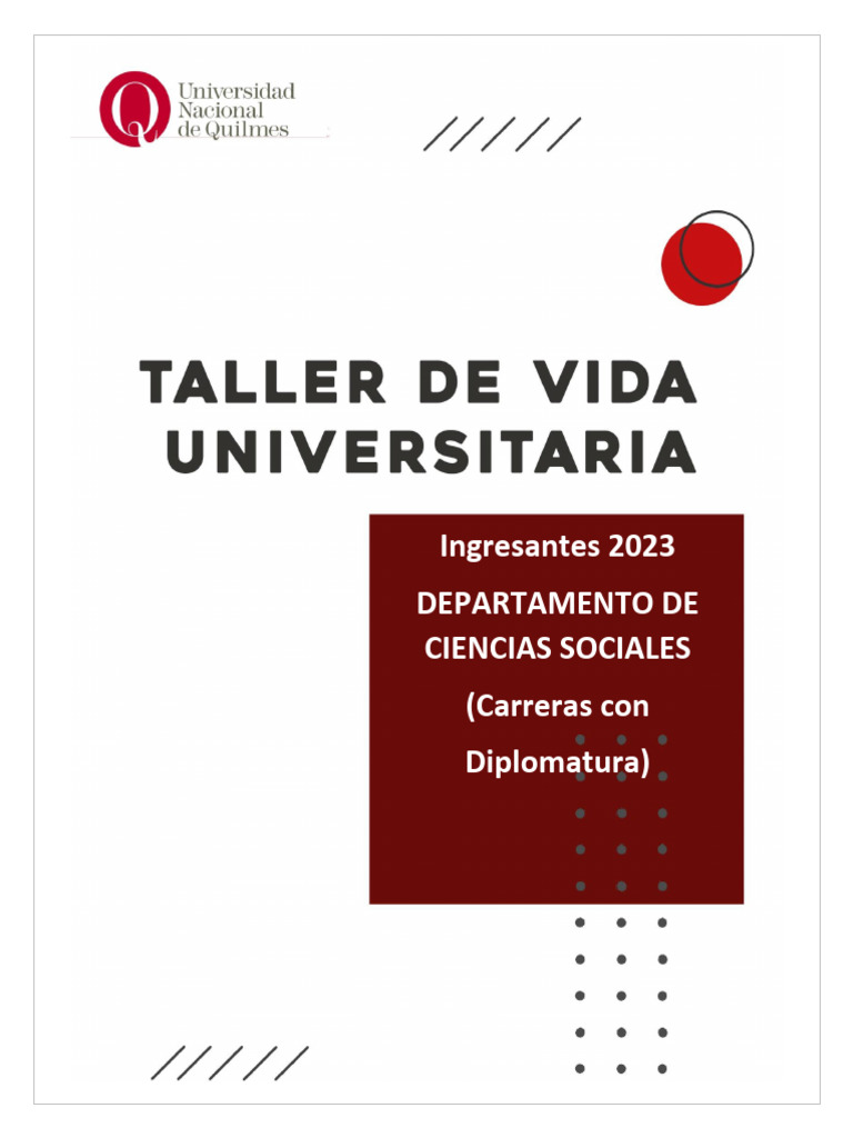 Cuadernillo TVU - 2023 (Bernal-Diplo) | PDF