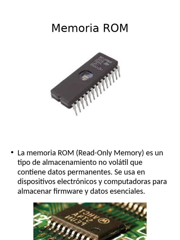 Tipos y Aplicaciones de Memoria ROM | PDF